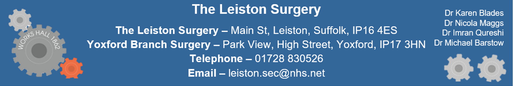 Contact Us - The Leiston Surgery
